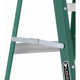 Davidson Ladders 225 Lb Green Fiberglass Step Ladder with Corrosion ...