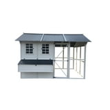 Zylina Modern Chicken Coop Barn - Spacious, Ventilated Design with 2 ...