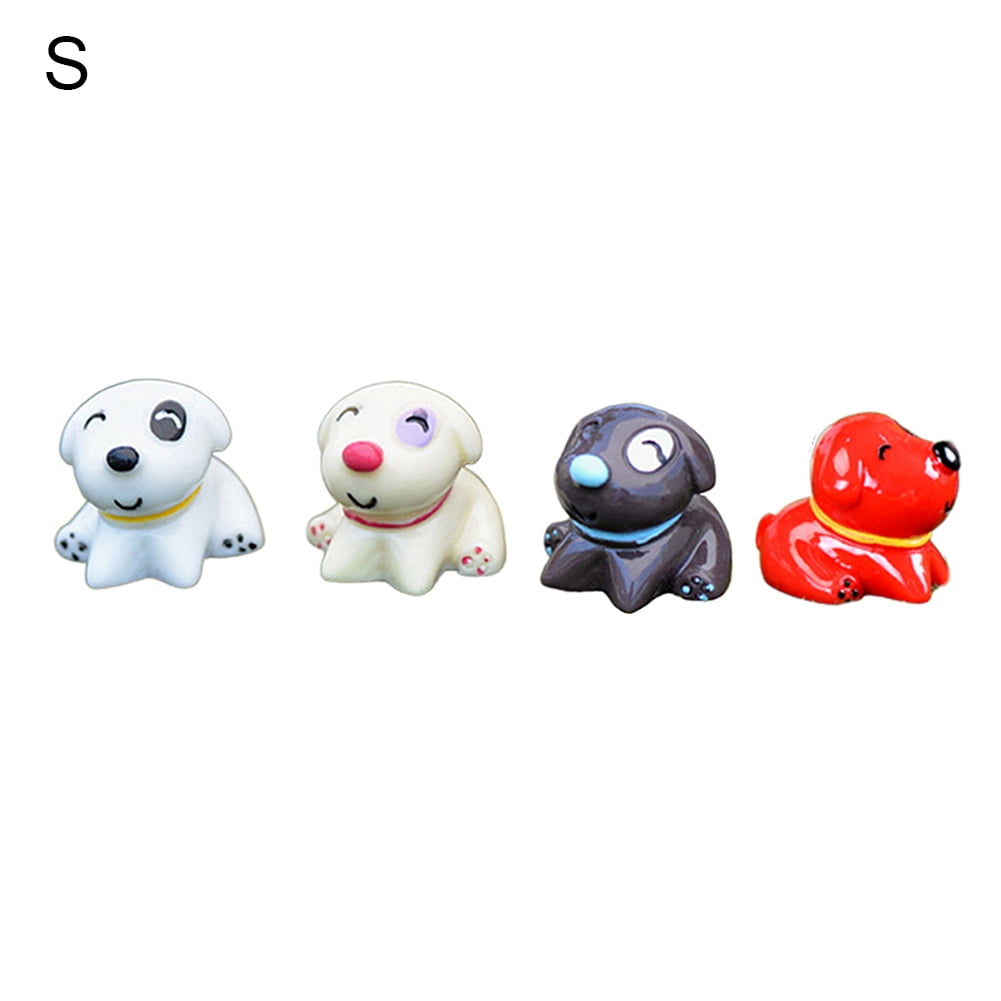 Mini Plastic Puppy Dog Figurines for Kids - 4 PCS High Imitation ...
