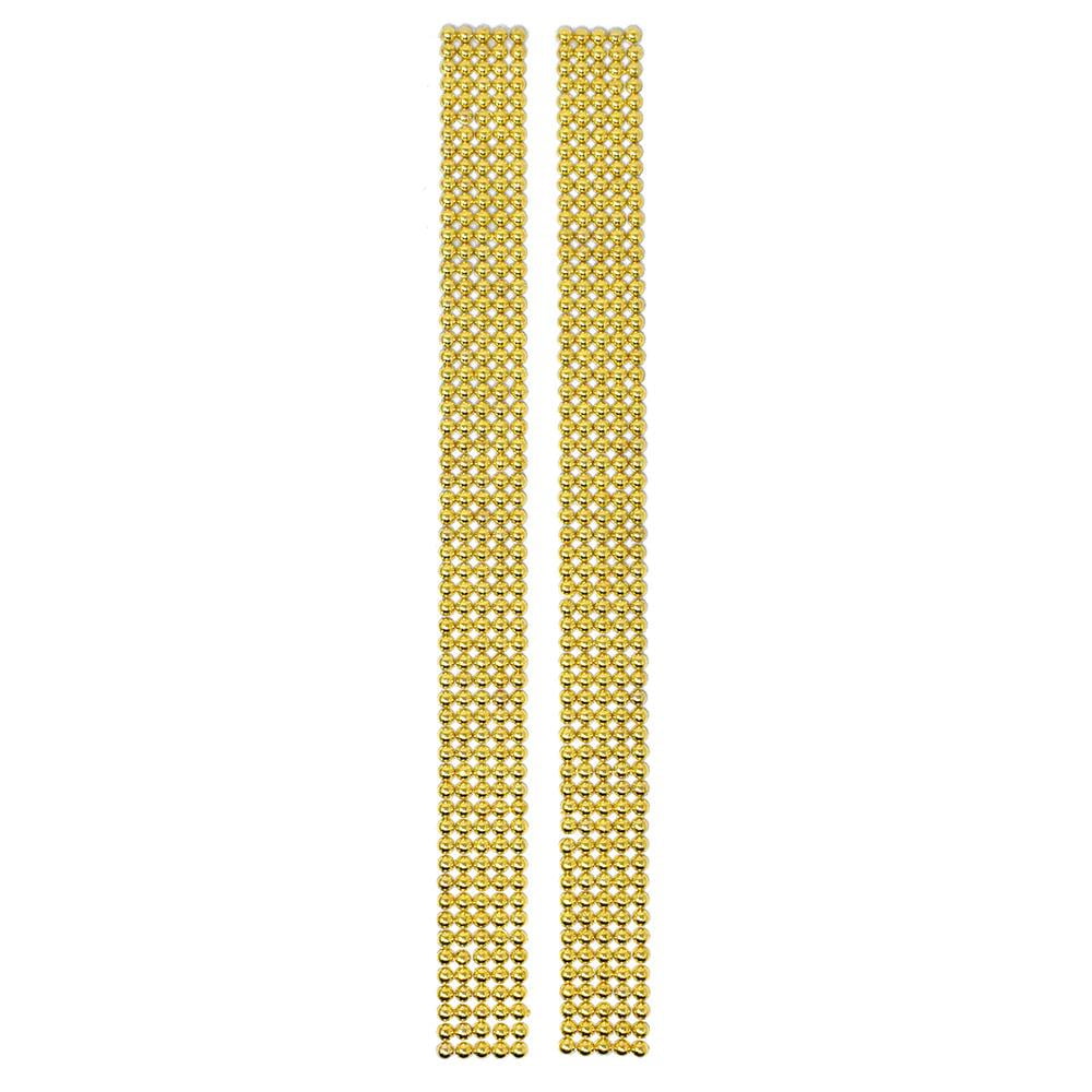 Rhinestone Dots Sticker Strips, Gold, 11-3/4-Inch, 2-Count - Walmart.com