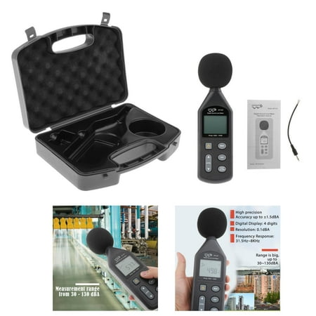 Digital Meter Decibel Moniter Noise Measuring Device Accuracy: +/-1.5dB ...