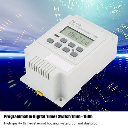 Programmable Digital Timer, Rechargeable Battery Digital Timer Switch ...
