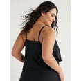 Time And Tru Womens Tiered Tankini Swim Top Sizes S 3x