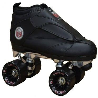 Chicago Mens? Bullet Speed Skates Black Classic Quad Roller Skate, Size ...