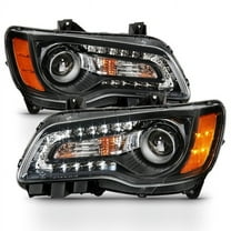 AKKON - LED Tube DRL Daytime Running Light, Halogen Type Projector ...