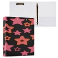 2 Pack PVC Round Ring Binders, 200 Sheet Capacity D-Ring File Folder ...