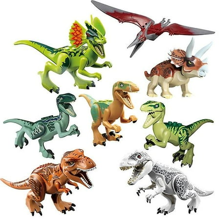 Jurassic 2 Building Blocks World Dinosaurs Figures Bricks Assemble Kids ...