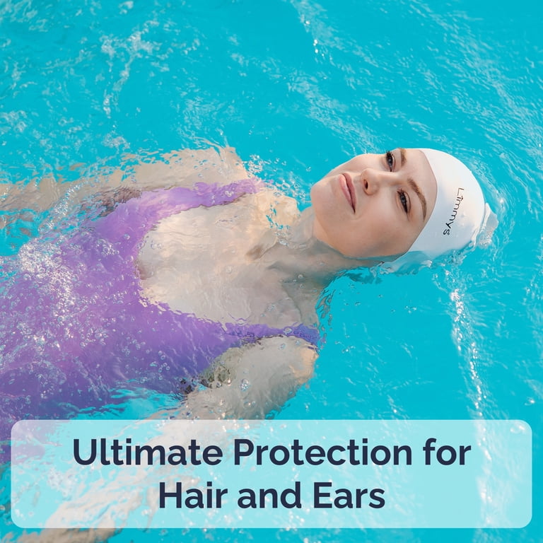 Waterproof Bathing Cap Limmys Adult Long Hair Swim Cap - 100% Silicone ...
