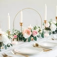 12Pcs 12 Inch Floral Hoop Centerpiece with Stand for Table, Metal ...
