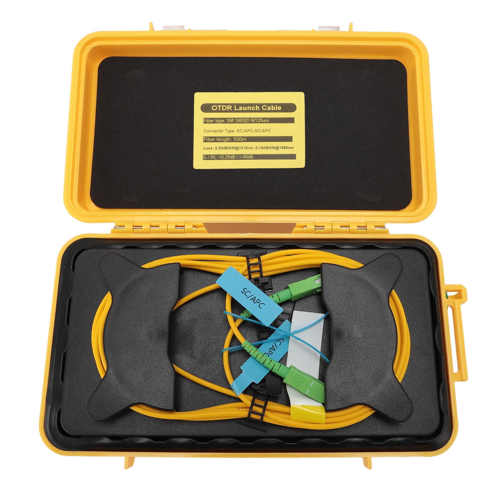OTDR Cable Box, SC Connector OTDR Cable Water Proof 500m for LAN WAN ...