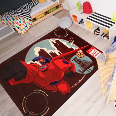 Disney Cars Lightning McQueen Printed Polyester Rug, 4'6"x6'6", Multi ...