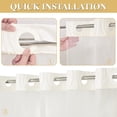Beige 71"W x 86"L (Pack of 1) Tufted Polyester Shower Curtain Set with ...