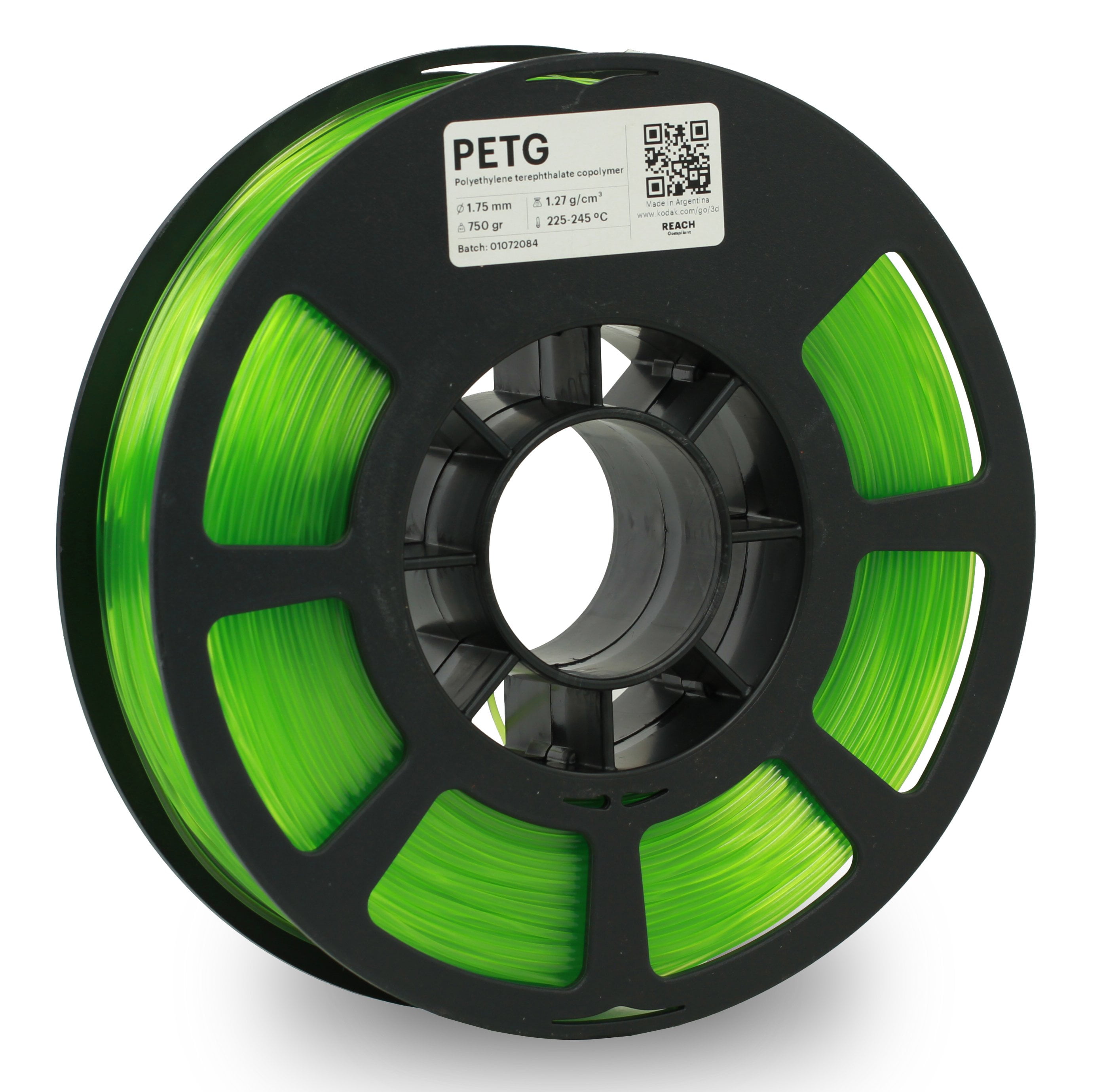 Kodak 3D Printing Filament PETG 1.75 mm (Translucid Green) - Walmart.com