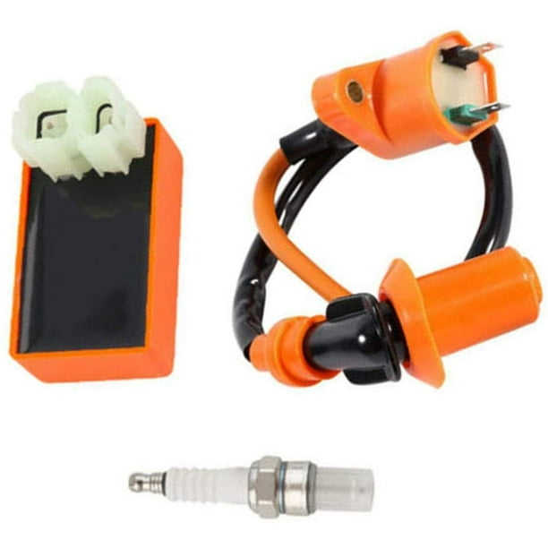 Ignition Device,Universal Motorcycle Start CDI Device Orange Modified ...