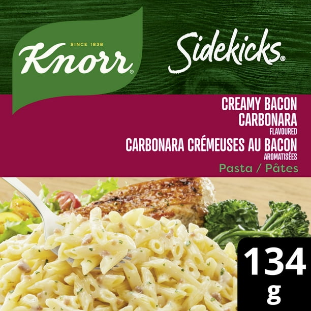 Knorr Sidekicks Creamy Bacon Carbonara Pasta Side Dish, 134 g Side Dish - Walmart.ca