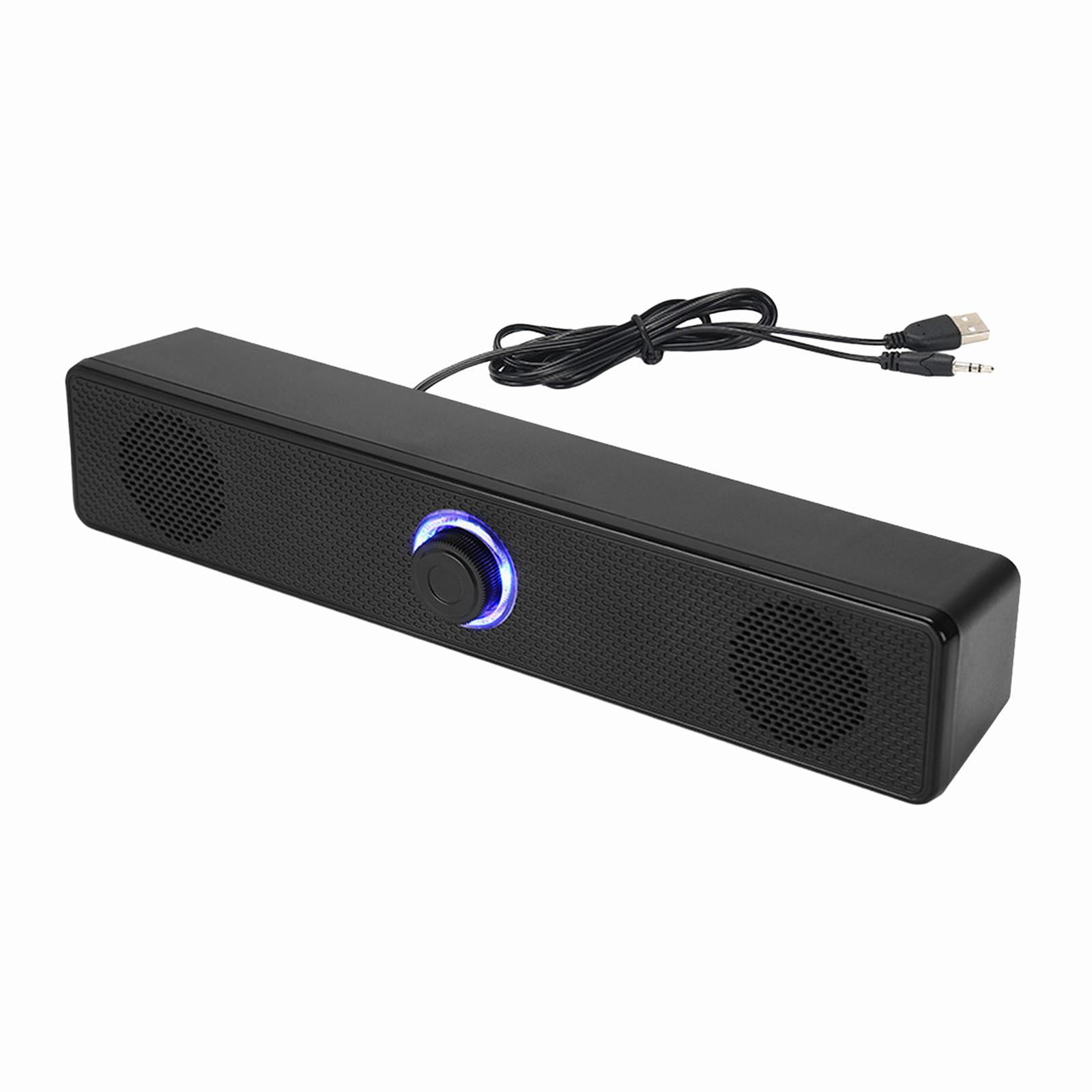 Yinanstore Computer Speaker Sound Bar Soundbar 3.5mm AUX Bluetooth 5.0 ...