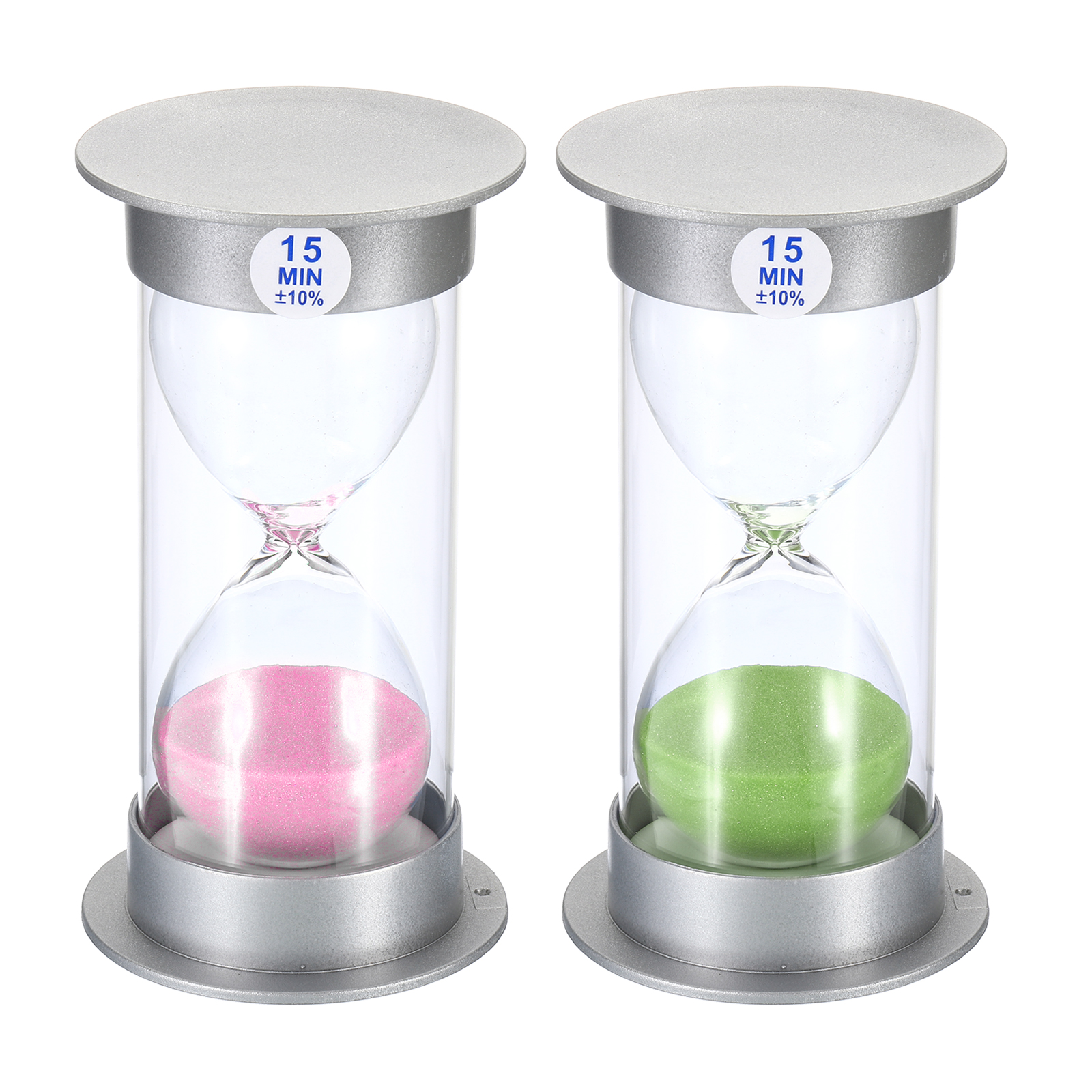 Uxcell 15 Minute Sand Timer, Sandy Clock, Count Down Sand Glass, Pink ...