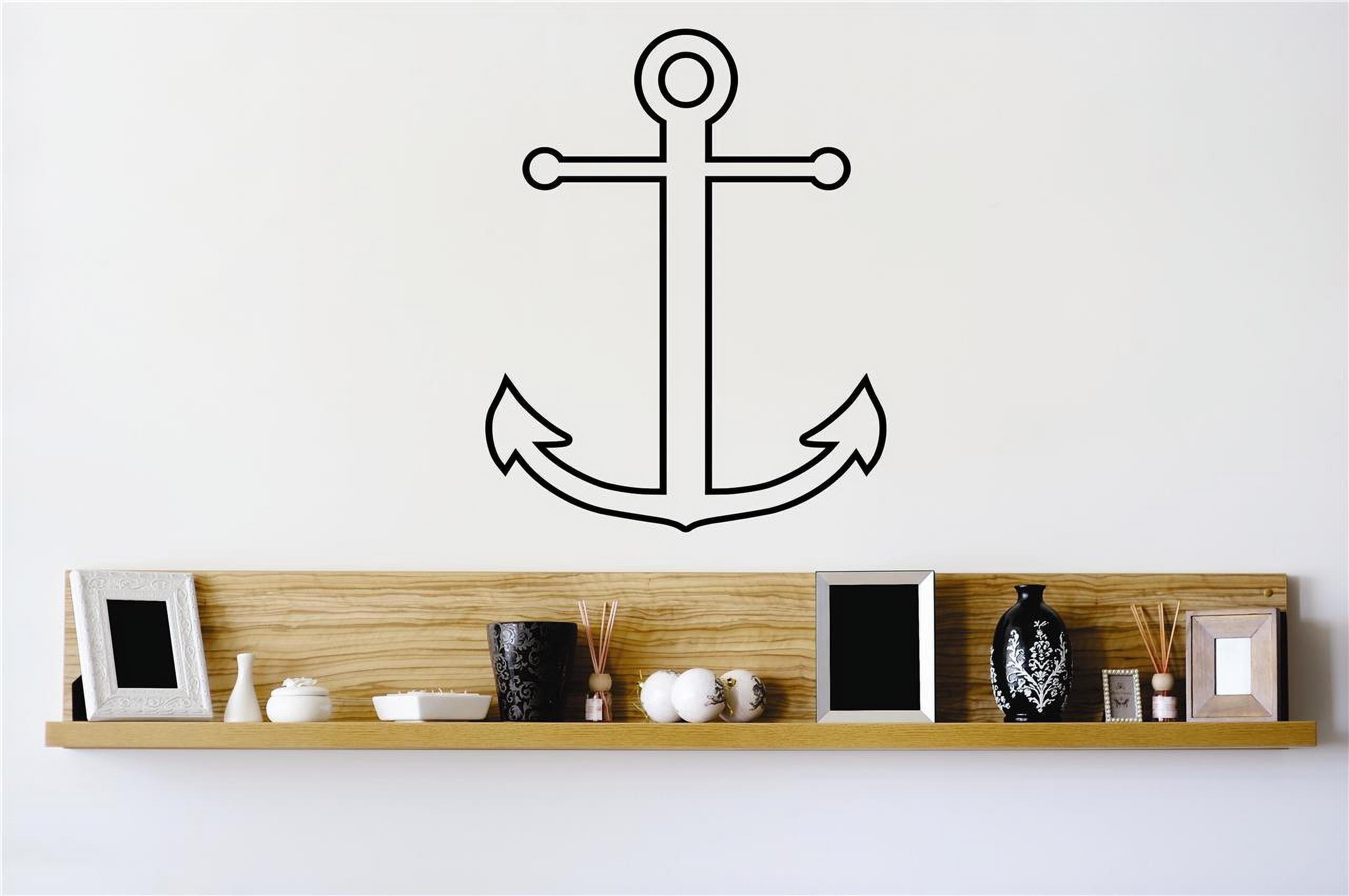 Design With Vinyl Artwork Anchor Ocean Floor Vessel Claw Chain Rope ...