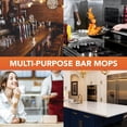 60-Pack 100% Cotton Bar Mop Towels, 16x19in - Quick Dry, Super ...