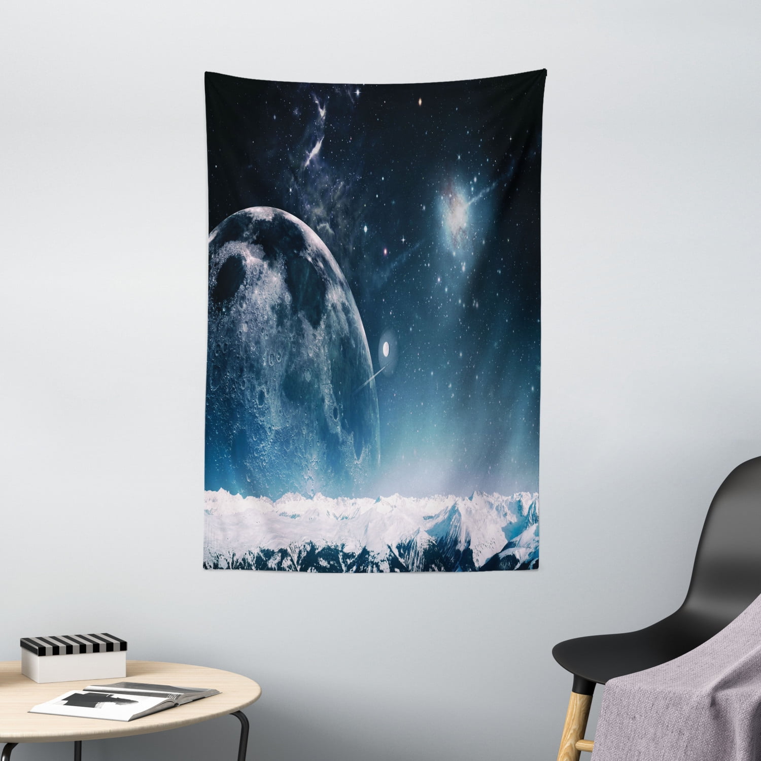 Universe Tapestry, Another World Landscape Atmosphere Crater Galaxy ...