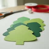 SHAPES ETC. Holiday Evergreen Tree Assorted Green Super Cut-Outs- 8in x ...