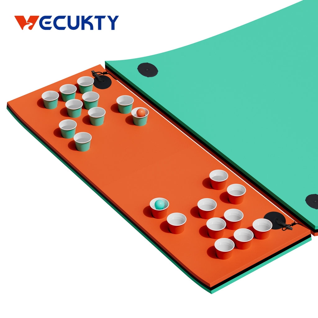 6x2 Ft Floating Water Gaming Pad, VECUKTY Tear-Resistant XPE Foam ...