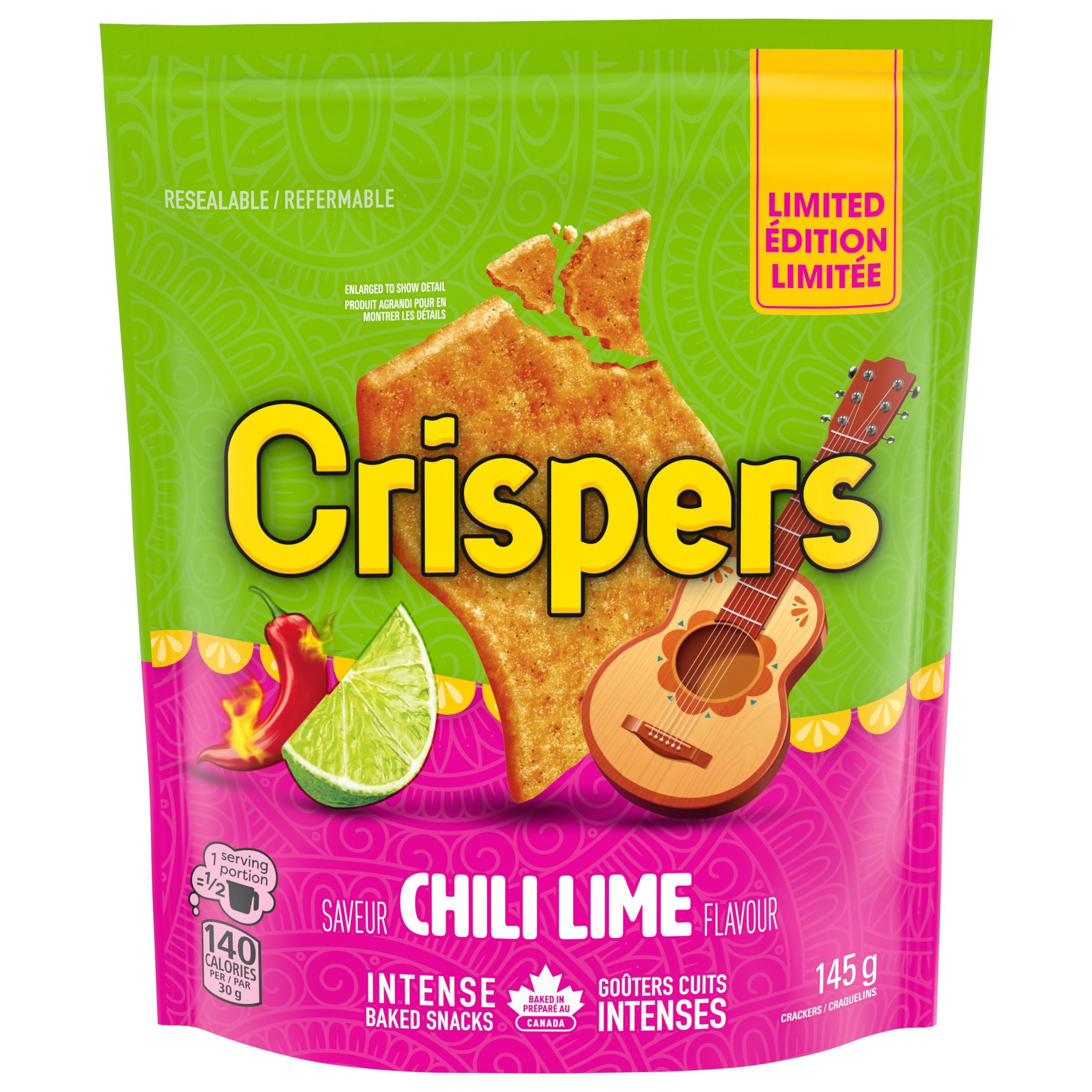 CRISPERS, Chili Lime Crackers, Salty Snacks, Baked In Canada - Walmart.ca