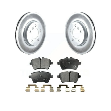 Transit Auto - Front Coated Disc Brake Rotors And Ceramic Pads Kit For ...