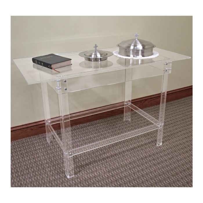 Kingdom Clear Acrylic Communion Table | Clear and Simple Design for Any ...