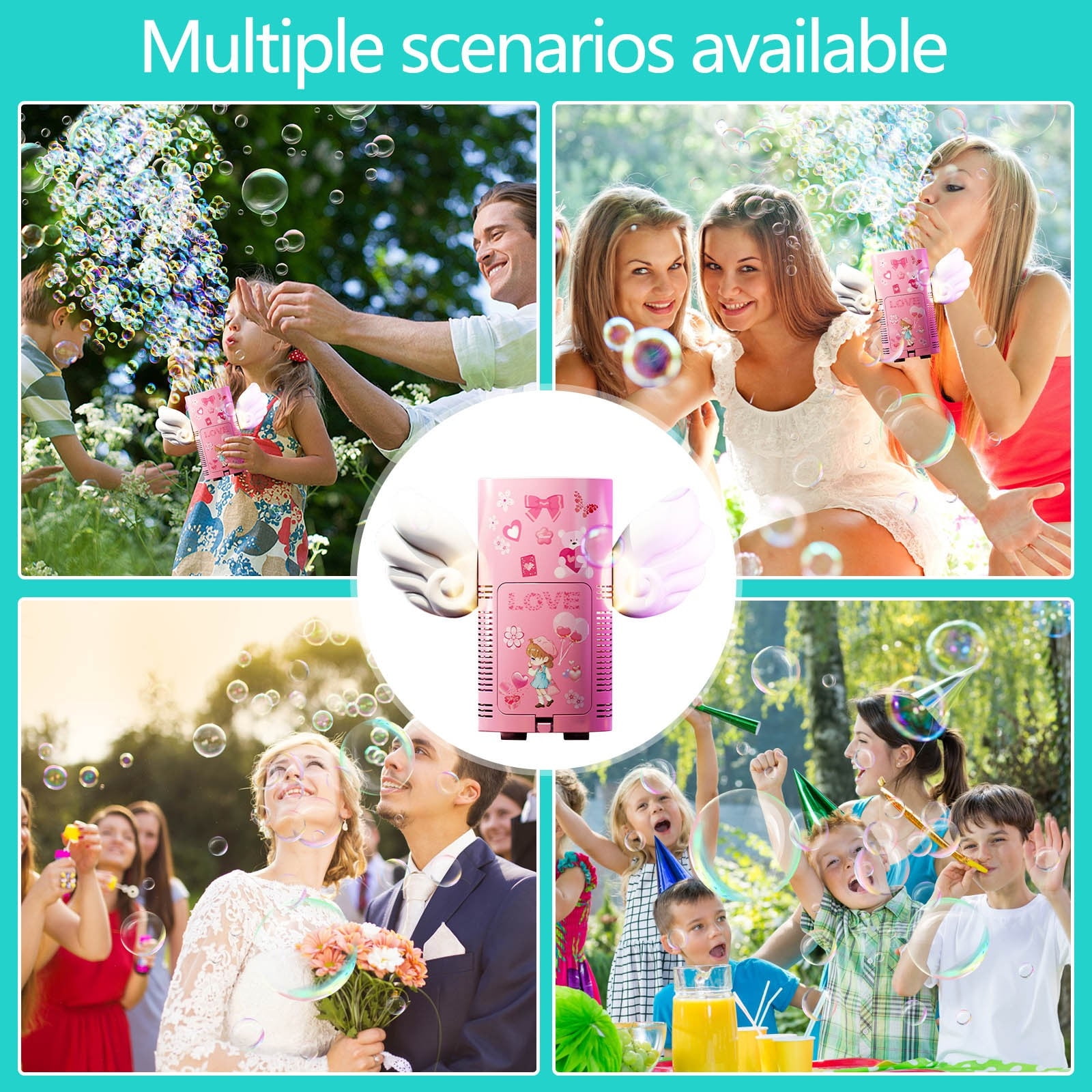 Click here for Blaxill Bubble Machine With 240ml Water Tank Autom... prices