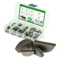 Sinyiin Accuracy Engineered Woodruff Key Assortment 80Pcs Carbon Steel ...
