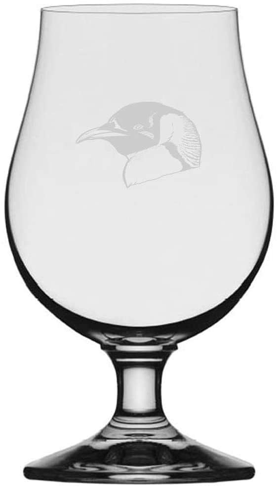 Emperor Penguin Face Zoo Animal Themed Etched 13.25oz Iona Beer Glass ...