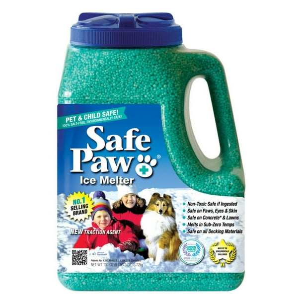 Safe Paw - Child and Pet-Safe, Salt-Free Ice Melt - 8.3 lb Jug ...