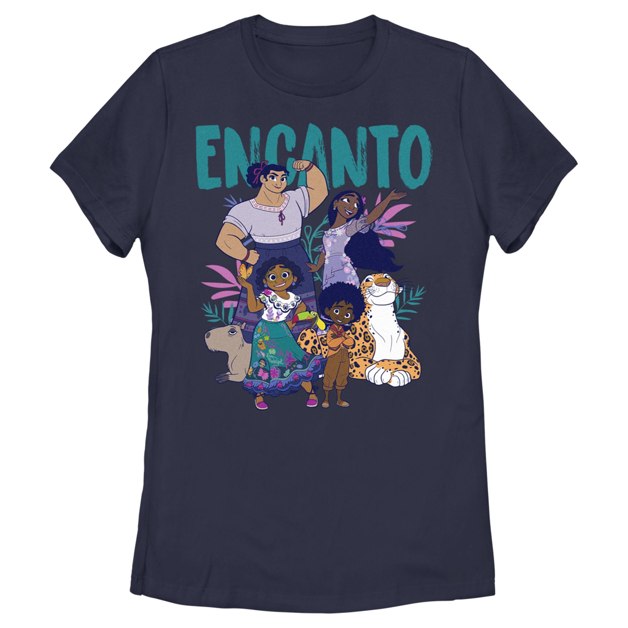 Women's Encanto The Family With Magical Gifts Graphic Tee Navy Blue ...