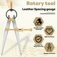 Leather Craft Rotating Tool Diy Wing Divider Adjustable Steel Spacing ...