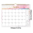 2025-2026 Wall Calendar 18-Month Daily Planner with Floral Design ...