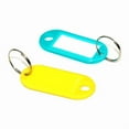50pcs for Key ID Tag Baggage Luggage Name Label Card with Split Ring ...