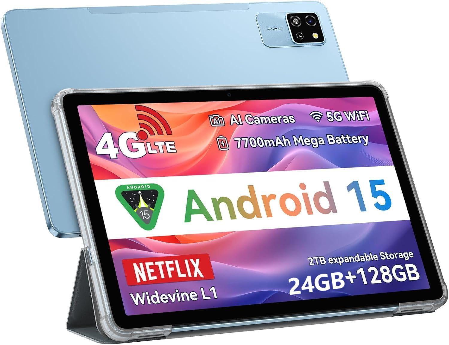 Tablet Blackview Tab 60Pro de 24 GB+128 GB de 10,1" Android 15 5G ...