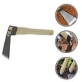 Hongchegh Garden Hoe, Wooden Handle Steel Hoe, Compact Gardening Tool ...