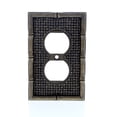 Leviton Antique Brass Tiki Bamboo Receptacle Wallplate Duplex Outlet ...