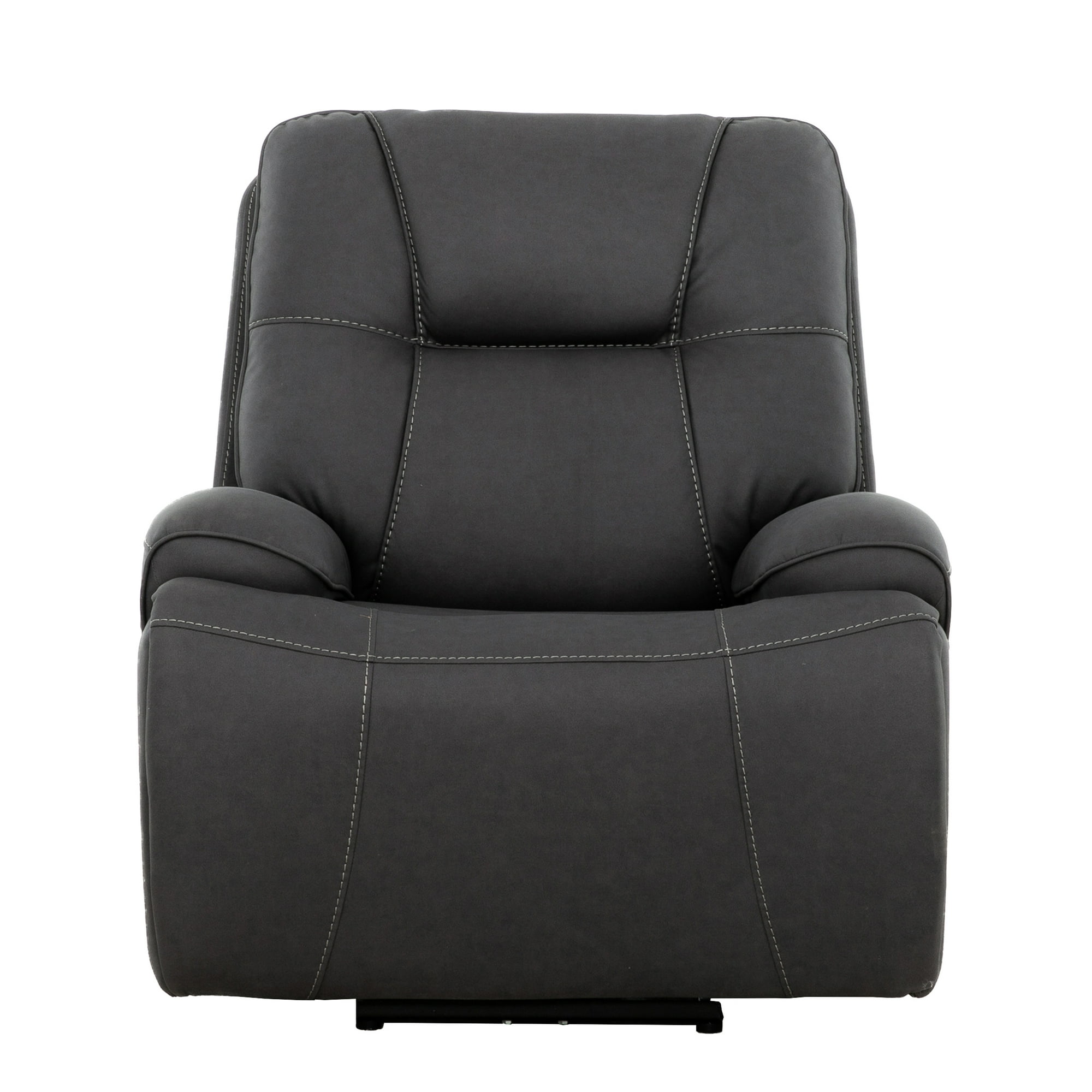 Primo International Primo 37-Inch Upholstered Power Recliner Chair - Tufted Back  Smooth Electric Recline  Usb Port - Compact Seating For Living Room