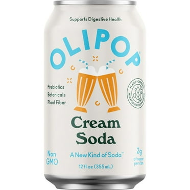 OLIPOP Healthy Prebiotic Soda, Strawberry Vanilla Flavor, Digestive Health Benefits, Diet ...