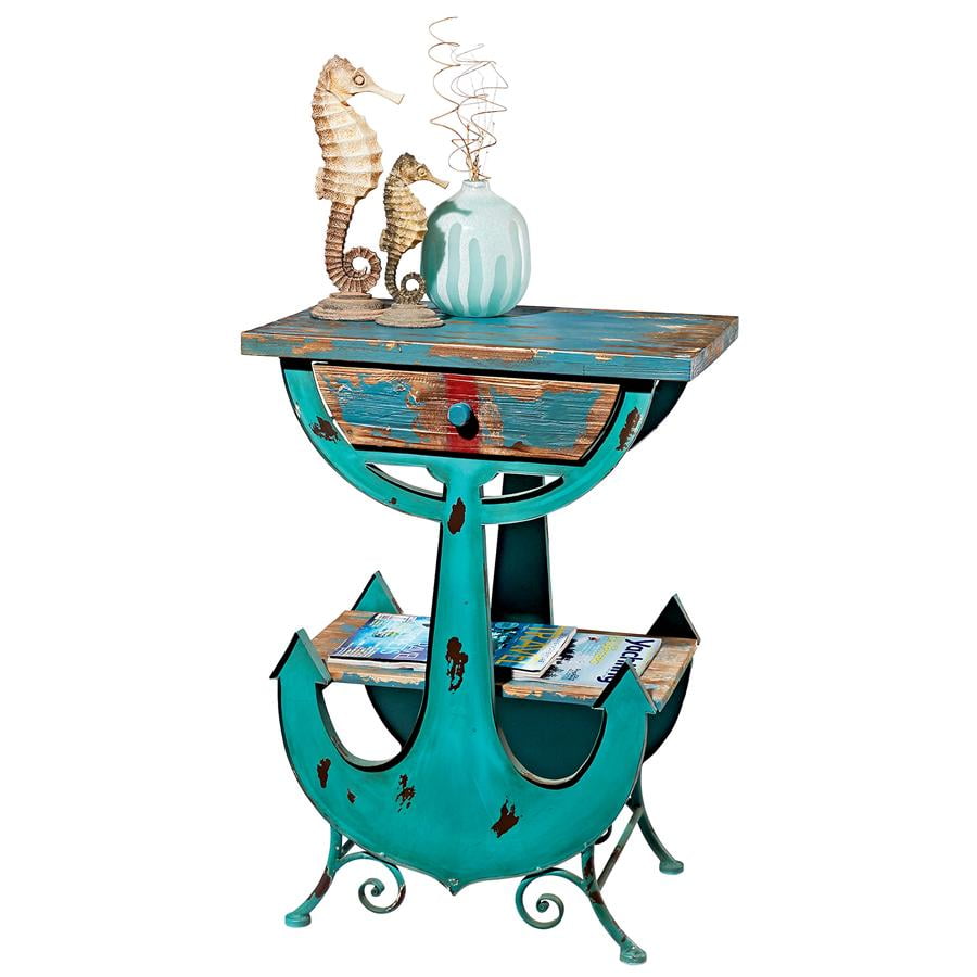 Design Toscano Anchors Aweigh Vintage Coastal Side Table - Walmart.com