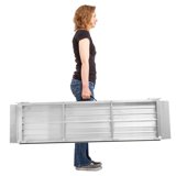 Silver Spring 3' L Single-Fold Aluminum Wheelchair & Scooter Ramp with ...