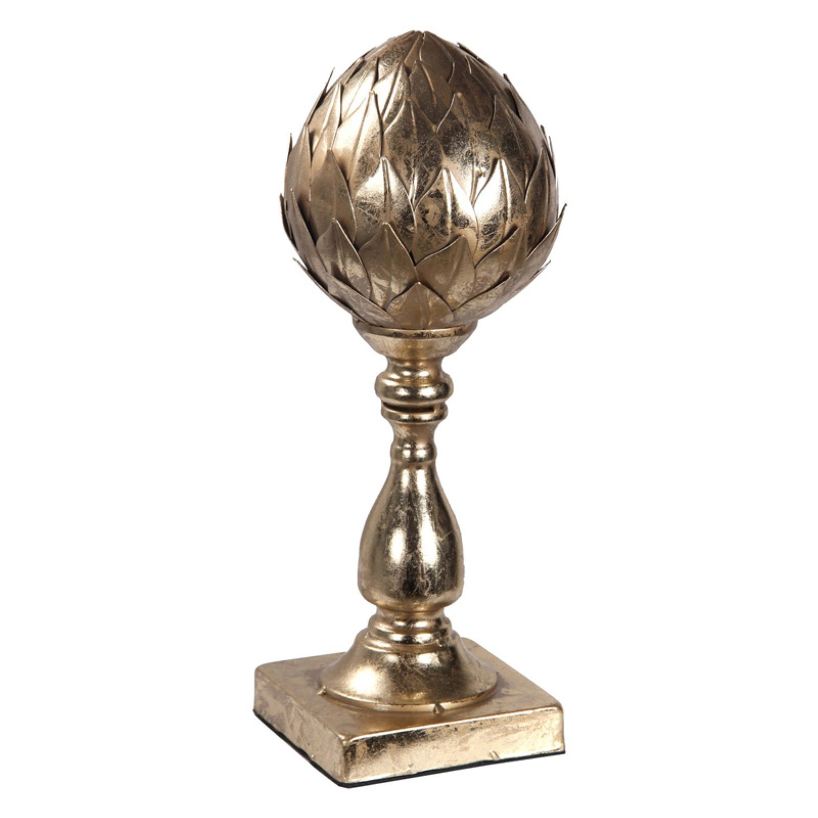13 3/4 Inch Gold Finish Metal Artichoke Decorative Finial - Walmart.com
