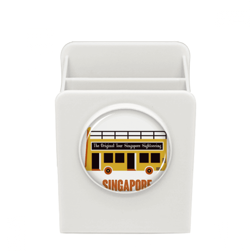 Singapore Sightseeing Shuttle Bus Desk Pencil Holder Cup Pen Organizer ...