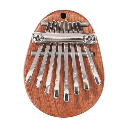 Jinnoda Percussion Musical Instrument Mahogany Wood Thumb Piano Mini 8 ...