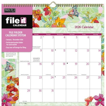 Wells Street by LANG, Office File It 2025 Wall Calendar - Walmart.com