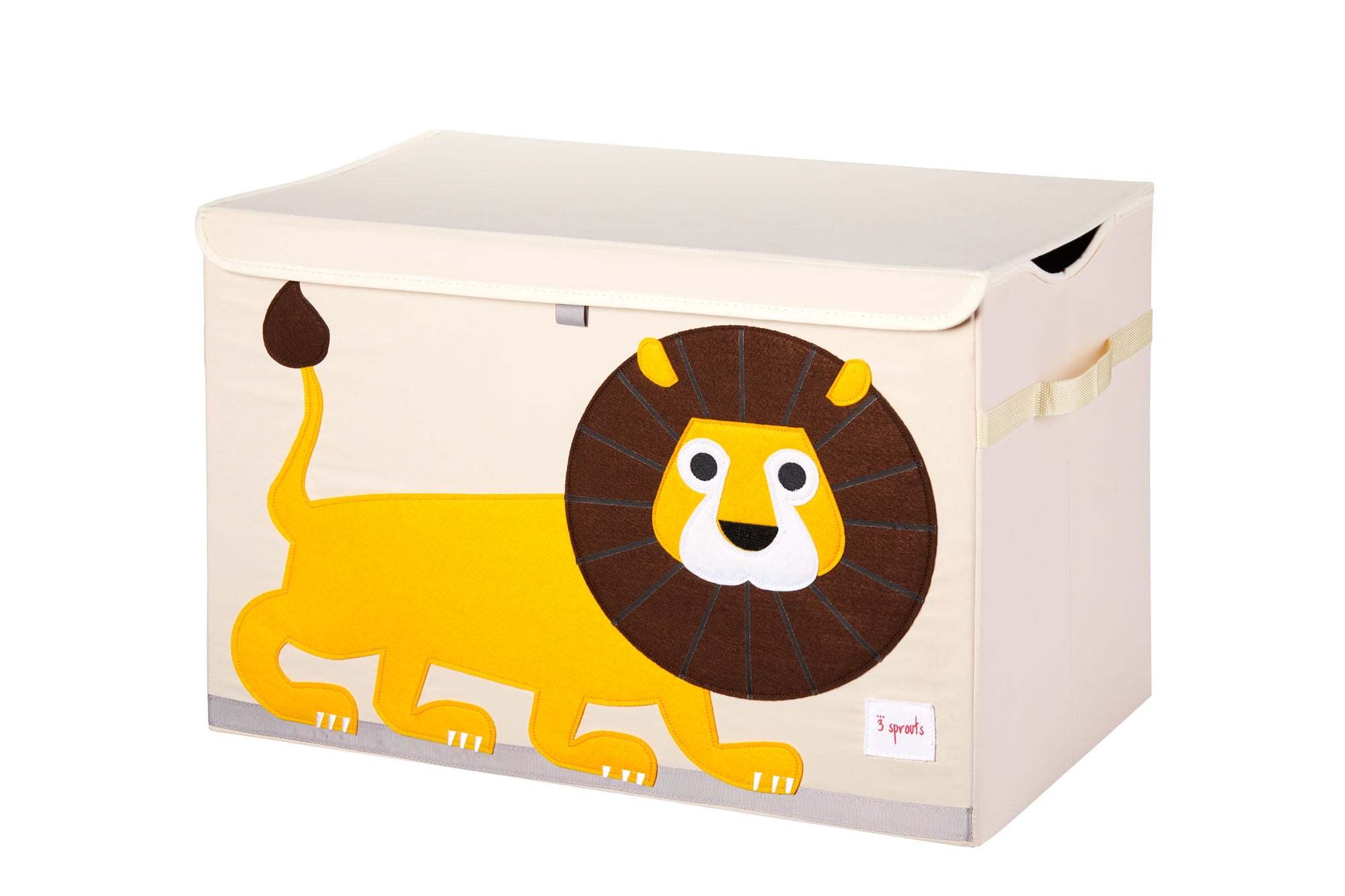3 Sprouts Kids Toy Chest - Storage Trunk for Boys and Girls Room, Lion ...