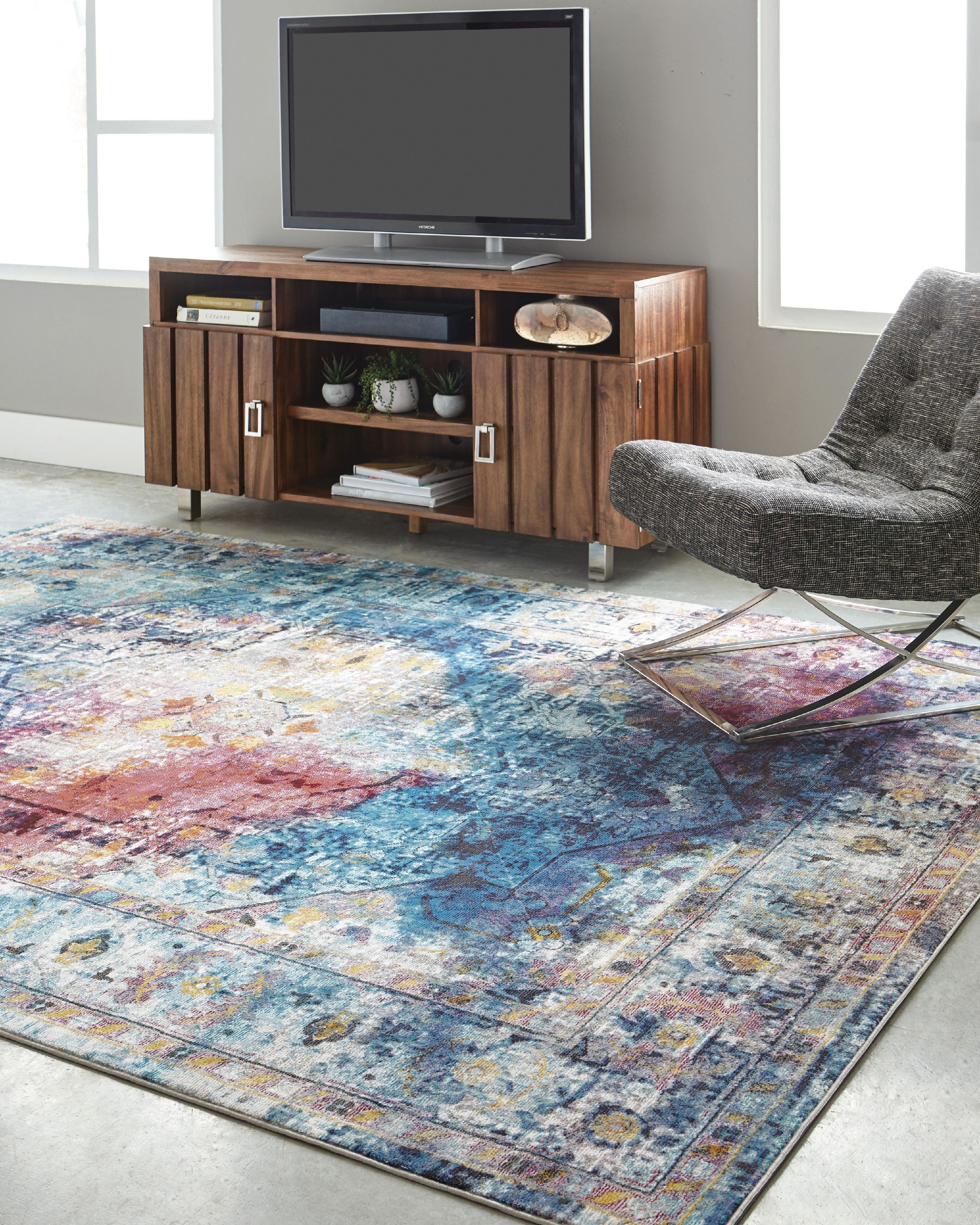 United Weavers Panama Jack Bohemian Antigua Transitional Aqua Woven ...